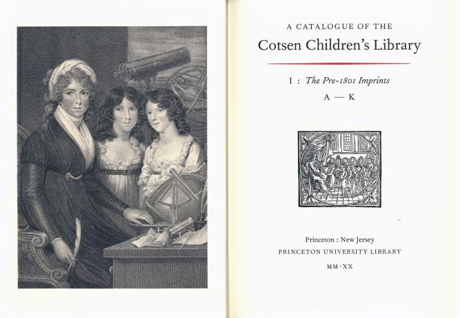 A Catalogue of The Cotsen Children’s Library. I: The Pre-1801 Imprints ...